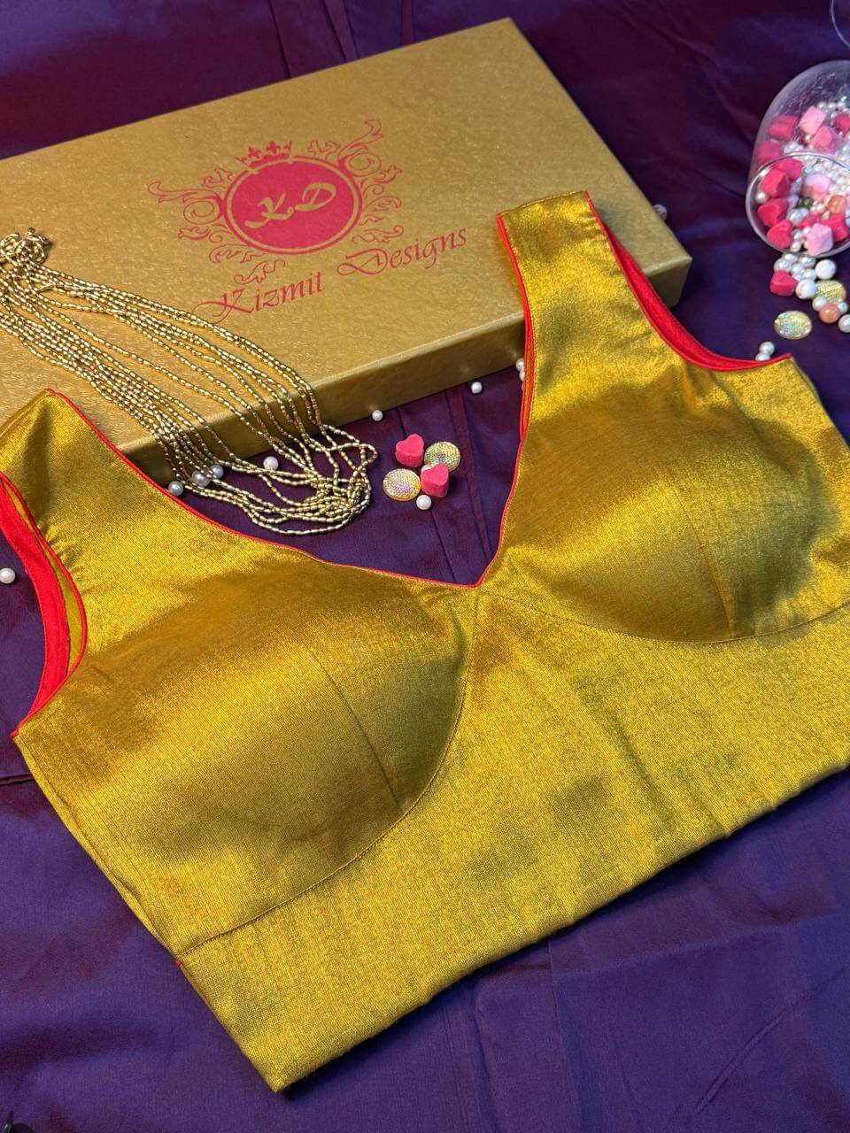 Aishvika Hand Embroidered Designer Blouse | Kizmit Designs Store